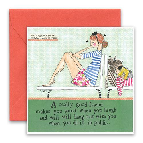 Greeting Card - Snort In Public - birds & words {a home boutique}